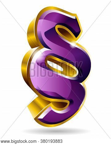 Golden Paragraph Sign Vector & Photo (Free Trial) | Bigstock