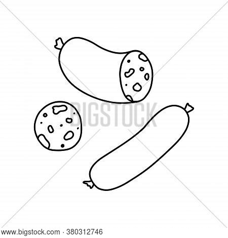 Salami Slice Coloring Page Sketch Coloring Page