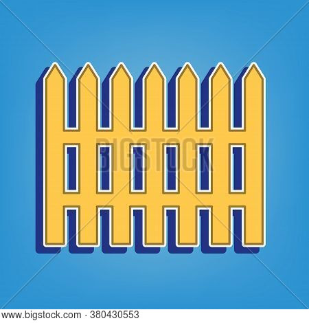 Fence Simple Sign. Vector & Photo (Free Trial) | Bigstock