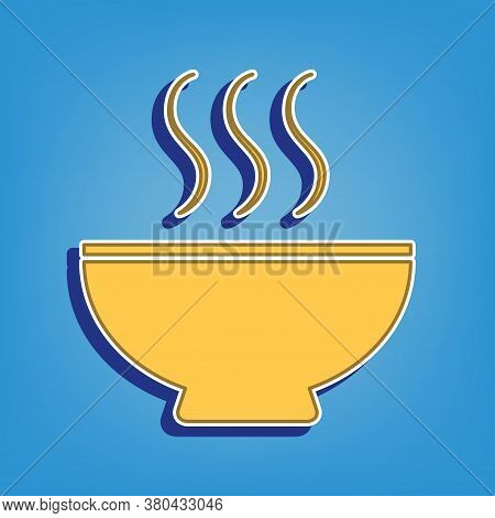Soup Sign. Golden Vector & Photo (Free Trial) | Bigstock