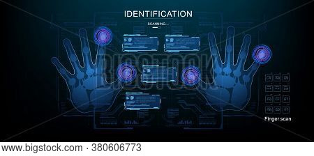Palm Scan Display On Vector & Photo (Free Trial) | Bigstock