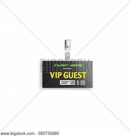 Vip Guest Event Pass Vector & Photo (Free Trial) | Bigstock