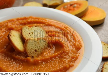 Plate Pumpkin Puree Image & Photo (Free Trial) | Bigstock
