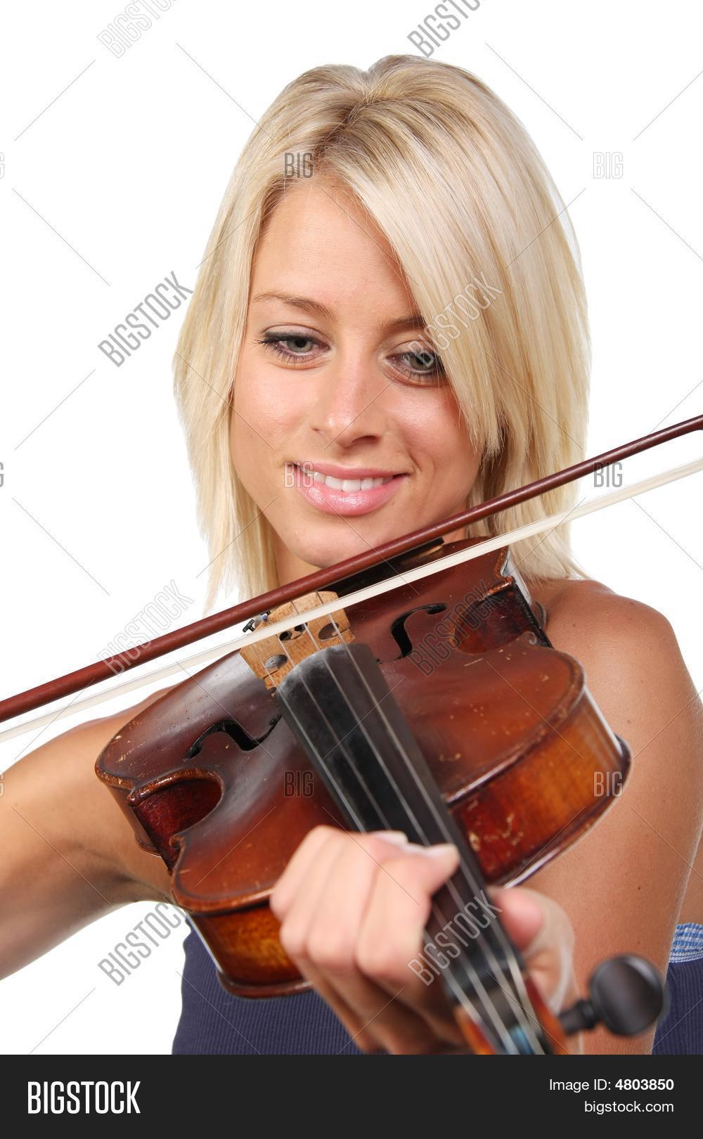 Gorgeous Blond Violin Image & Photo (Free Trial) | Bigstock