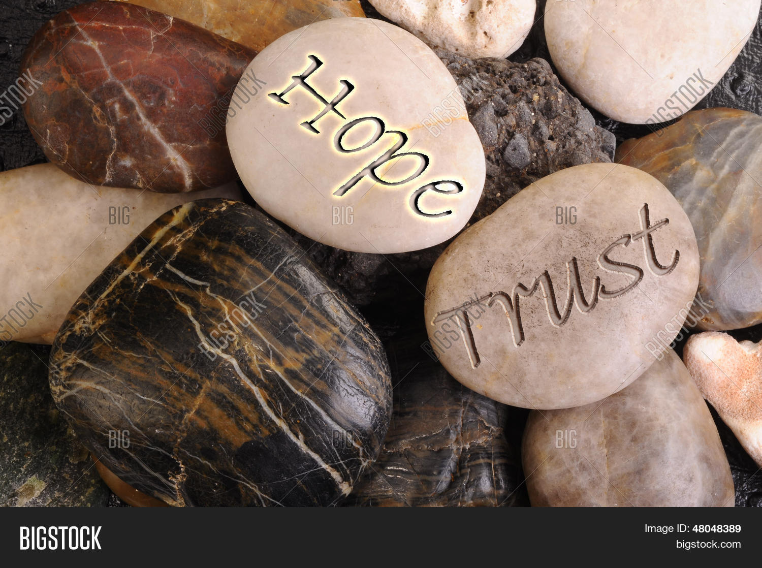 Hope Trust Stones Image & Photo (Free Trial) | Bigstock