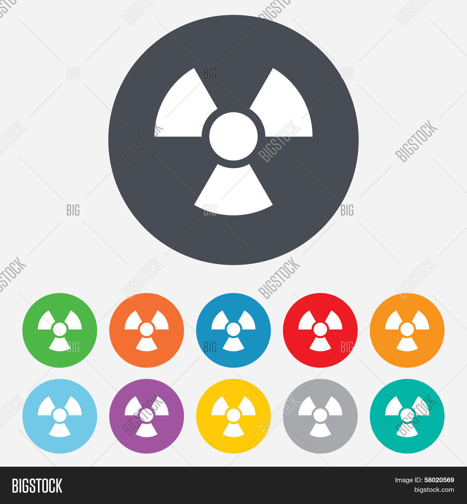 Radiation Sign Icon. Vector & Photo (Free Trial) | Bigstock