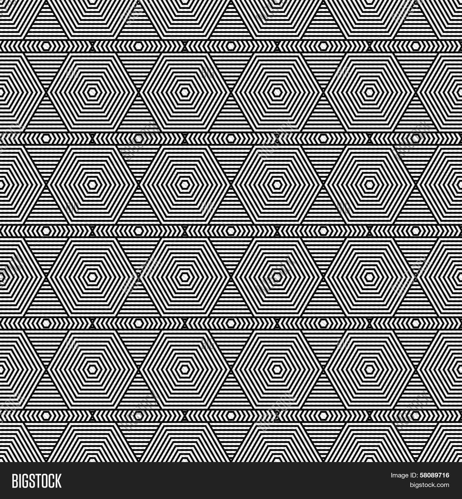 Black White Hexagon Image & Photo (Free Trial) | Bigstock