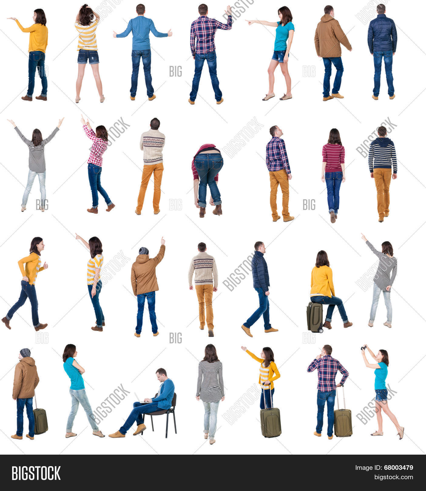 Collection " Back View Image & Photo (Free Trial) | Bigstock