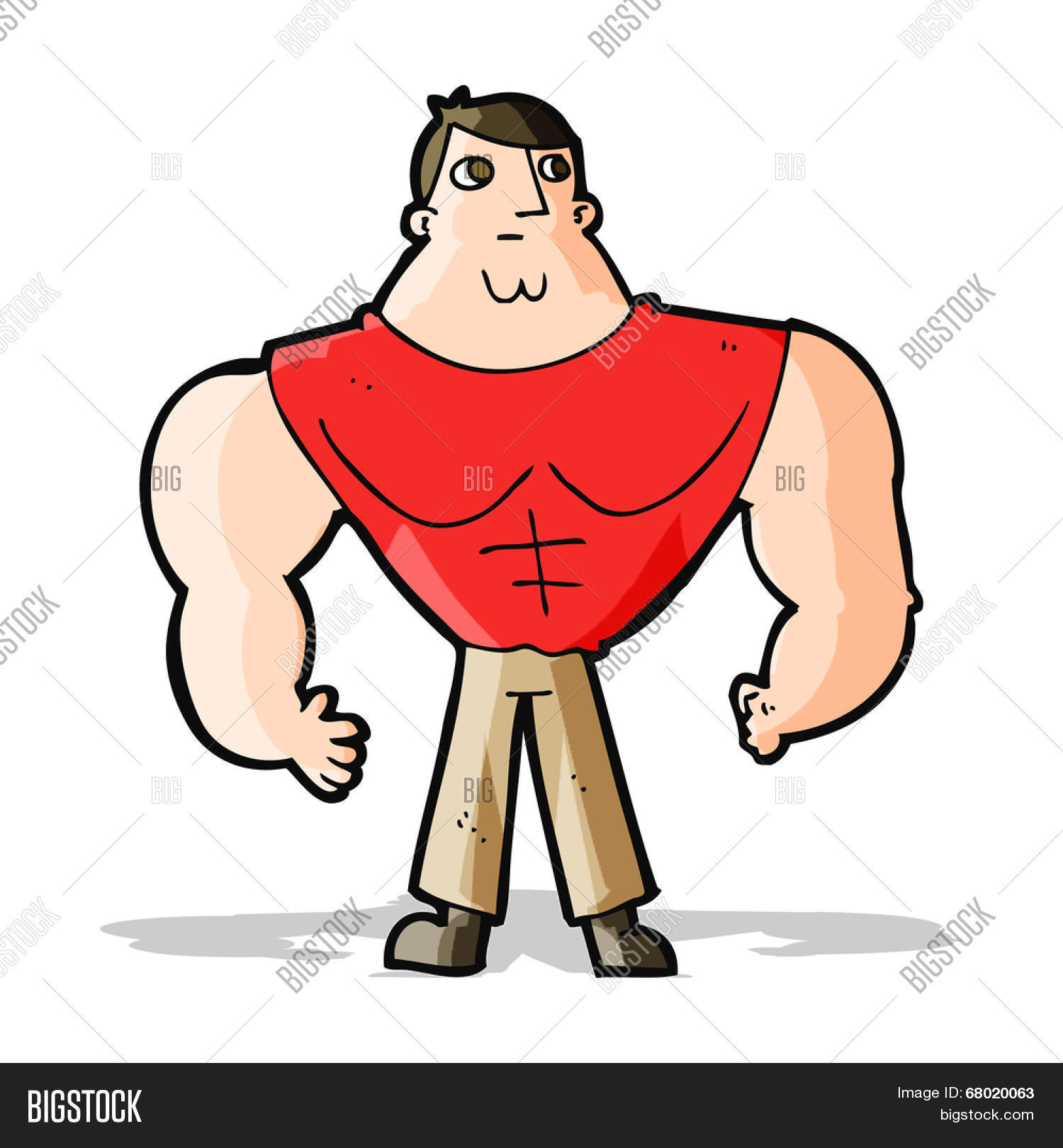 Cartoon Body Builder Vector & Photo (Free Trial) | Bigstock