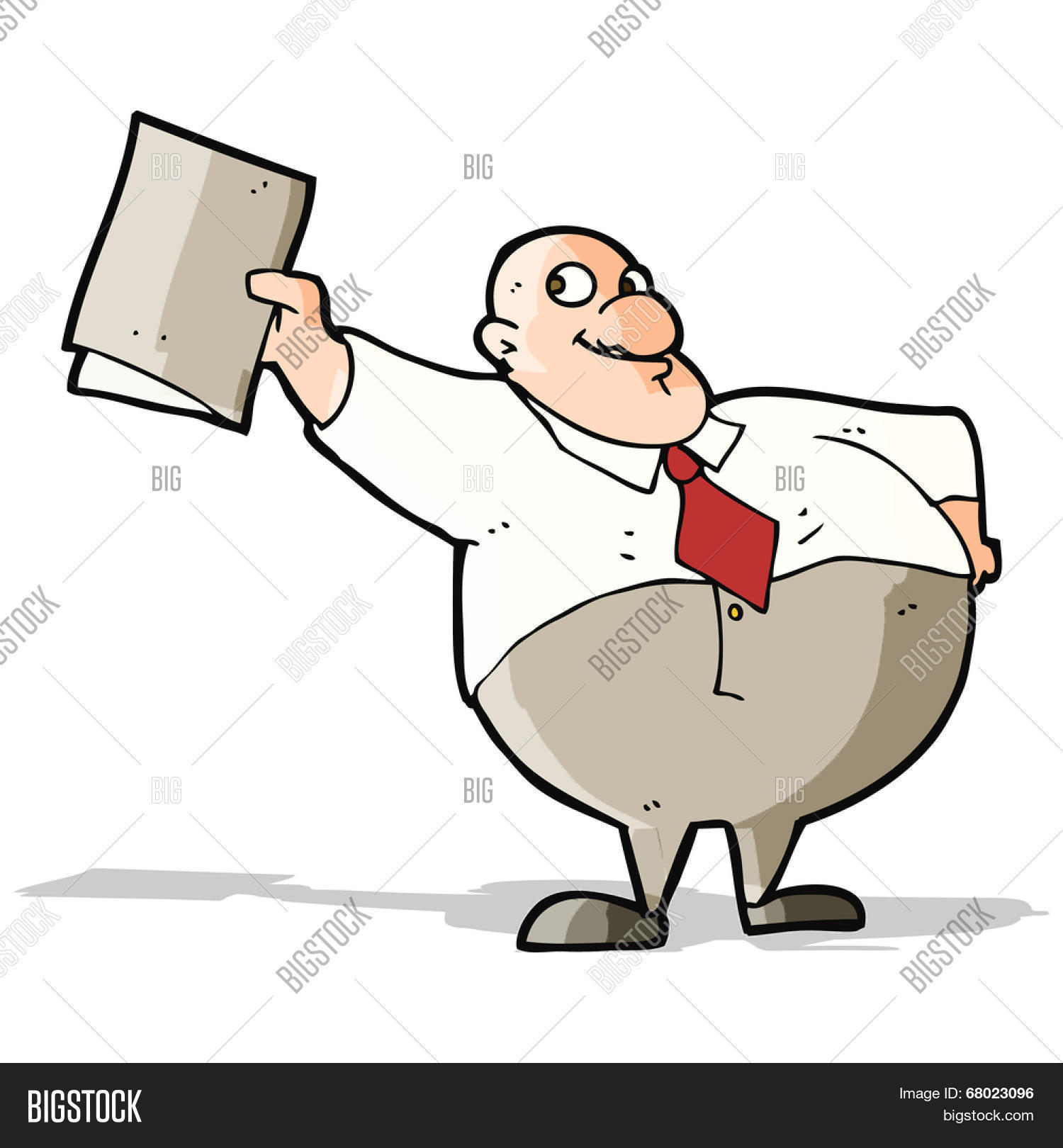 Cartoon Happy Boss Vector & Photo (Free Trial) | Bigstock