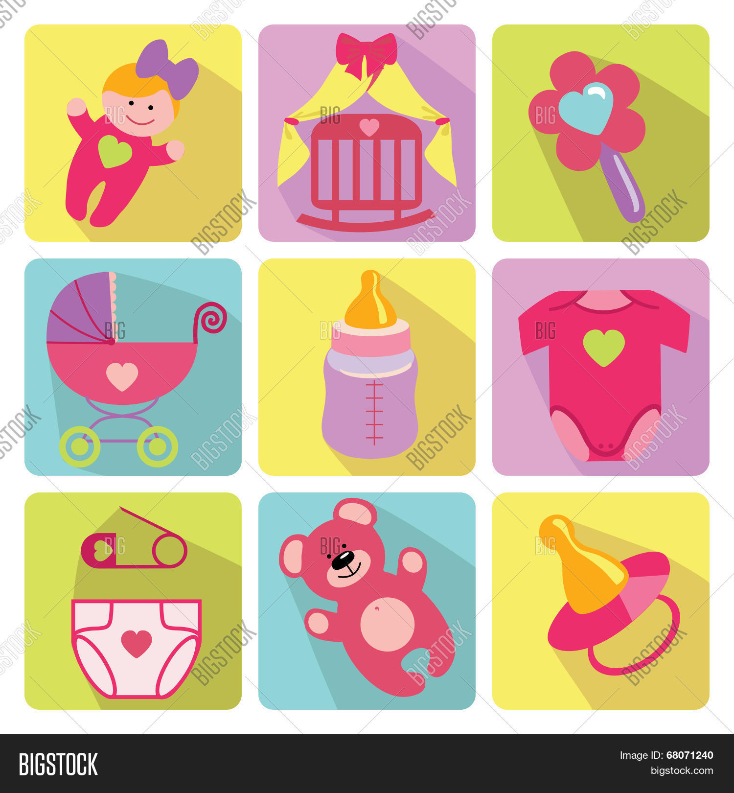 Cute Cartoons Icons Vector & Photo (Free Trial) | Bigstock