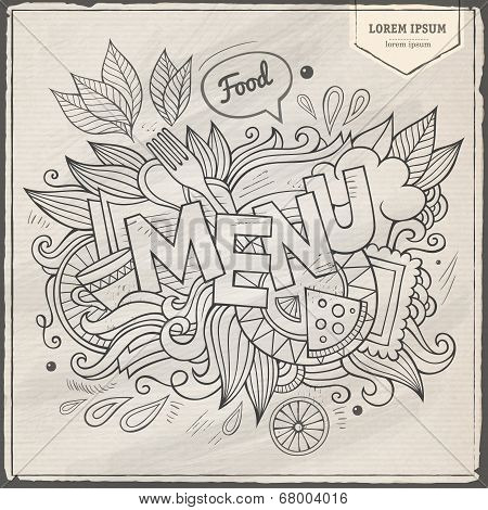 Menu Hand Lettering Vector & Photo (Free Trial) | Bigstock