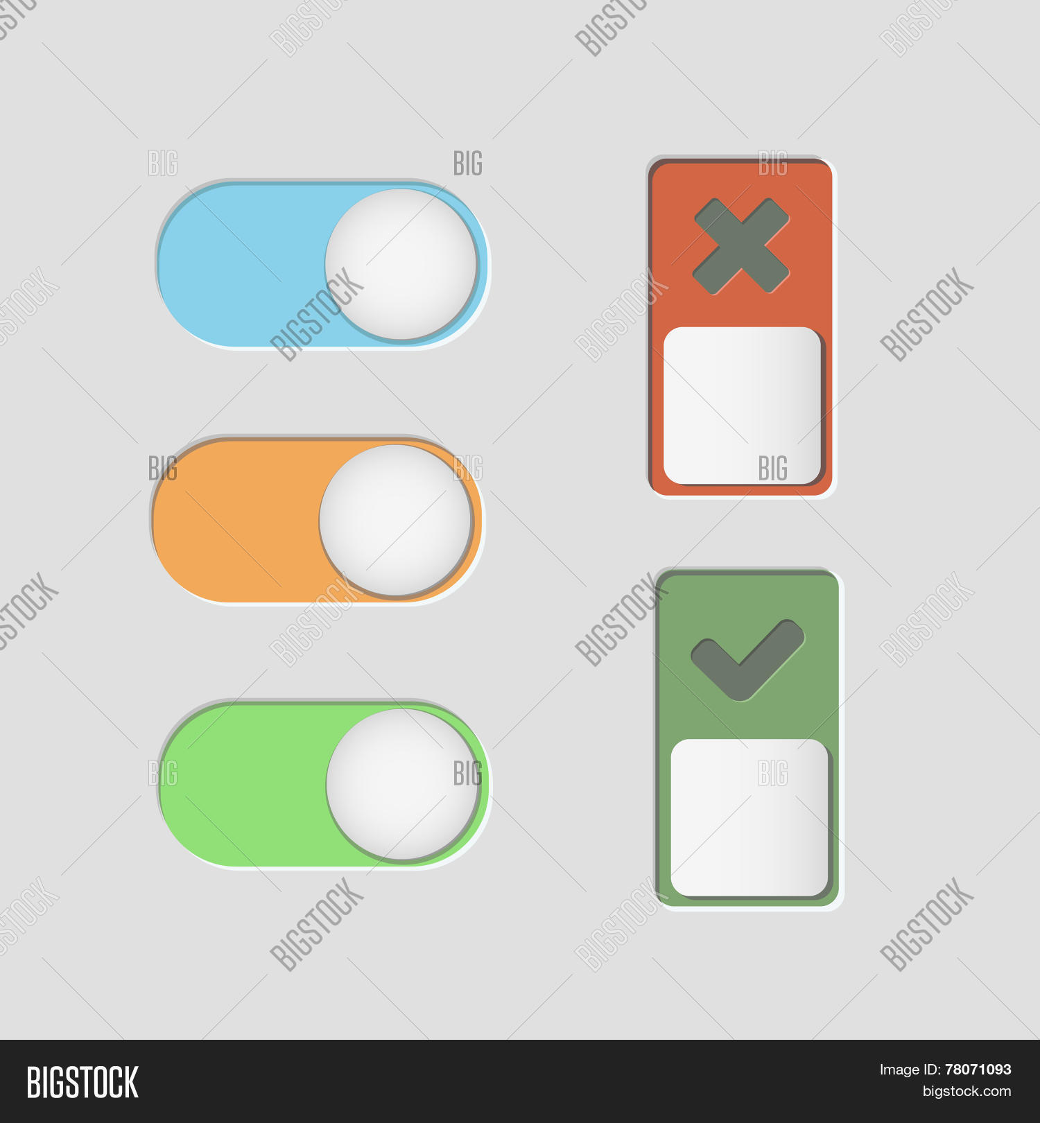 Toggle Switch Icons Vector & Photo (Free Trial) | Bigstock