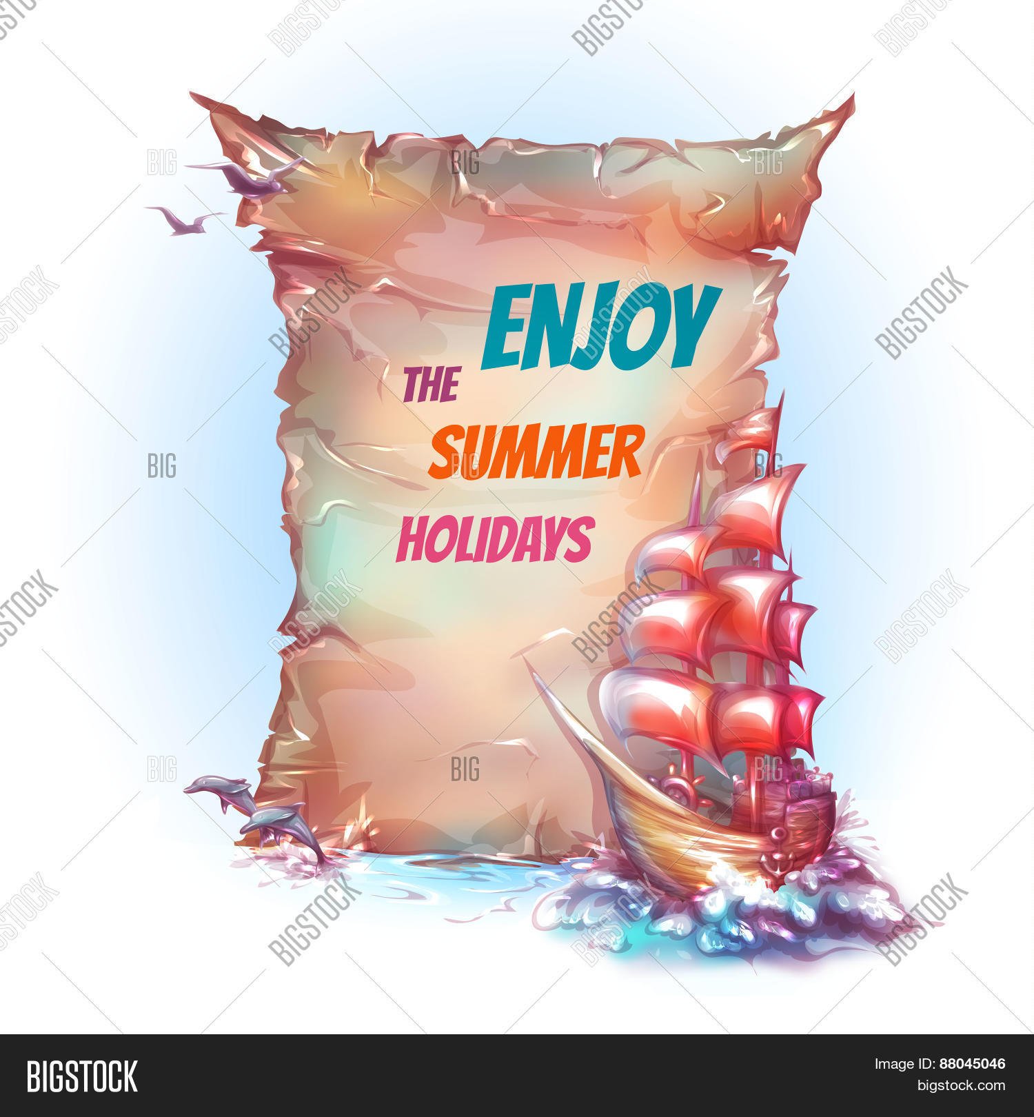 Vector Banner Sail Vector & Photo (Free Trial) | Bigstock