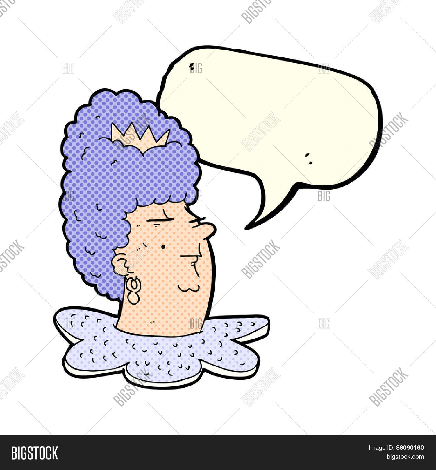 Cartoon Queen Head Vector & Photo (Free Trial) | Bigstock