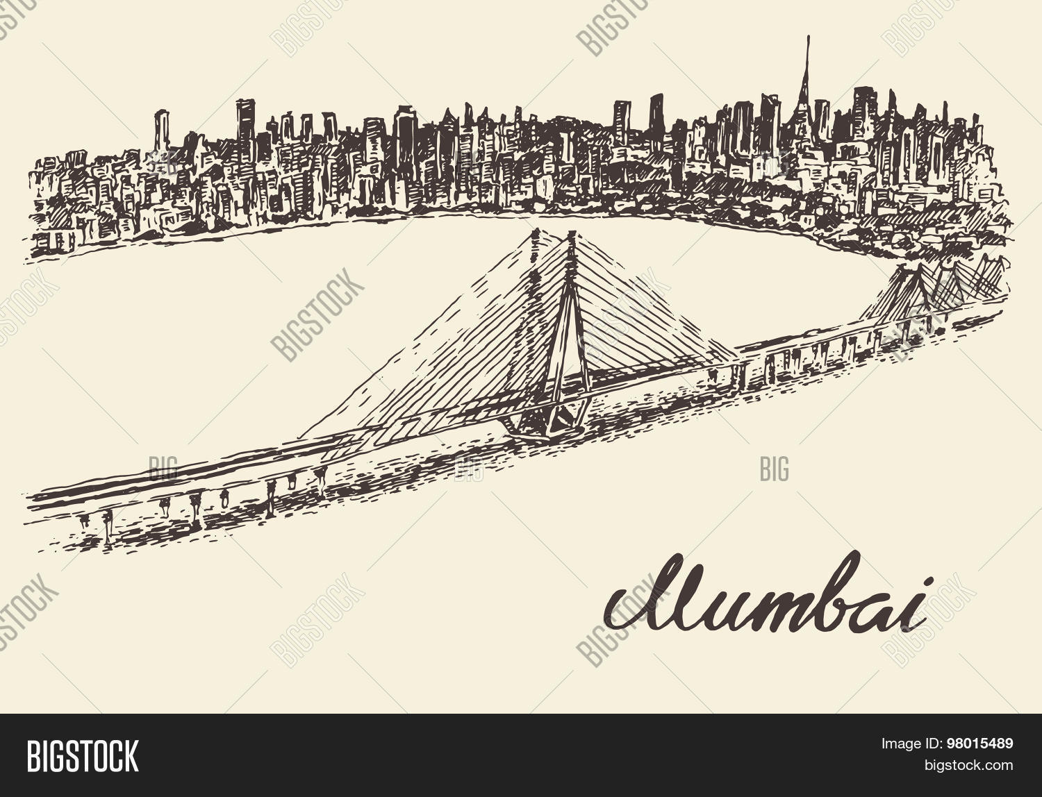 Bombay Skyline Vector