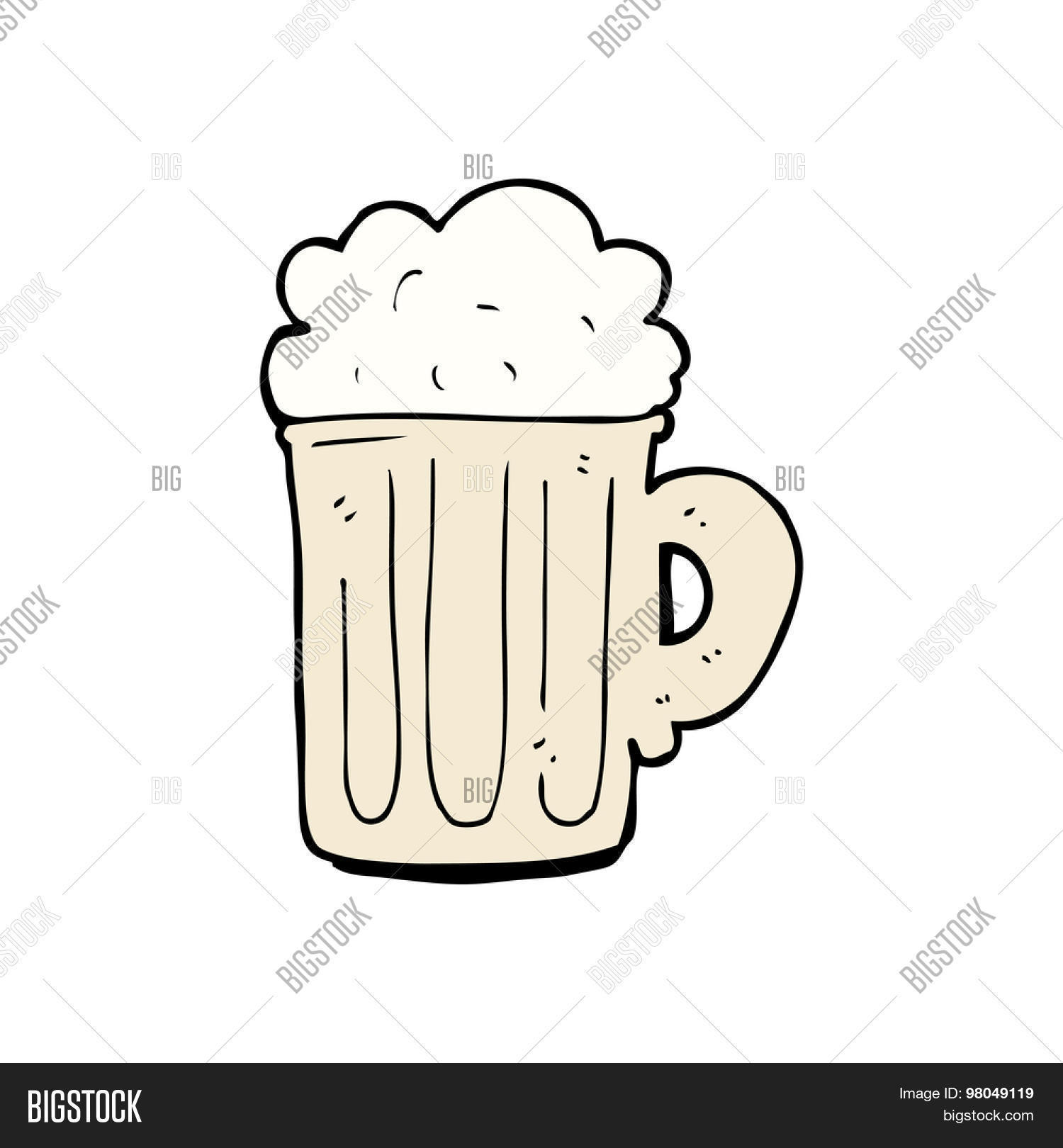Cartoon Pint Beer Vector & Photo (Free Trial) | Bigstock