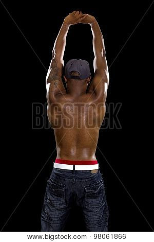 Fit Black Man Flexing Image & Photo (Free Trial) | Bigstock