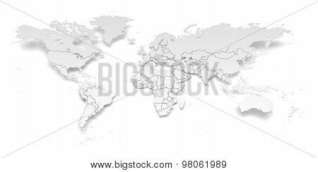 Paper World Map Image & Photo (Free Trial) | Bigstock
