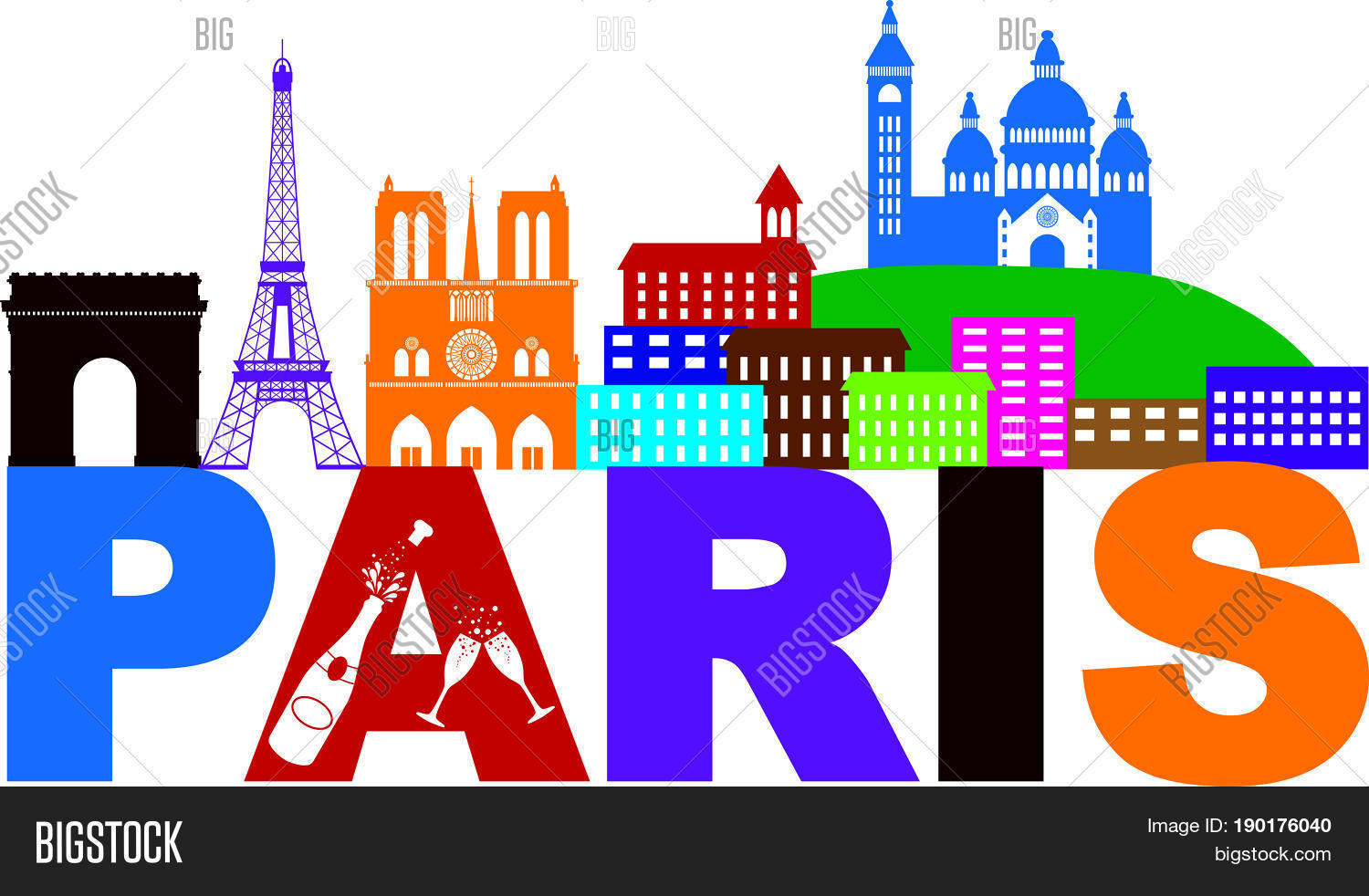 Paris France City Vector & Photo (Free Trial) | Bigstock