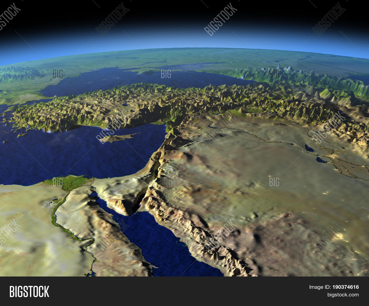Middle East Space On Image & Photo (Free Trial) | Bigstock