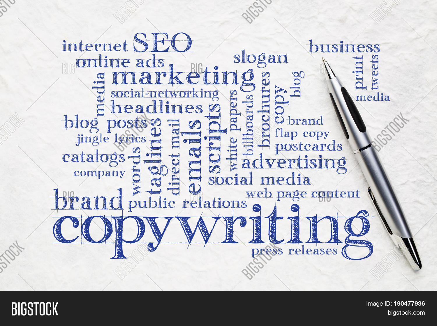Copywriting Word Cloud Image & Photo (Free Trial) | Bigstock