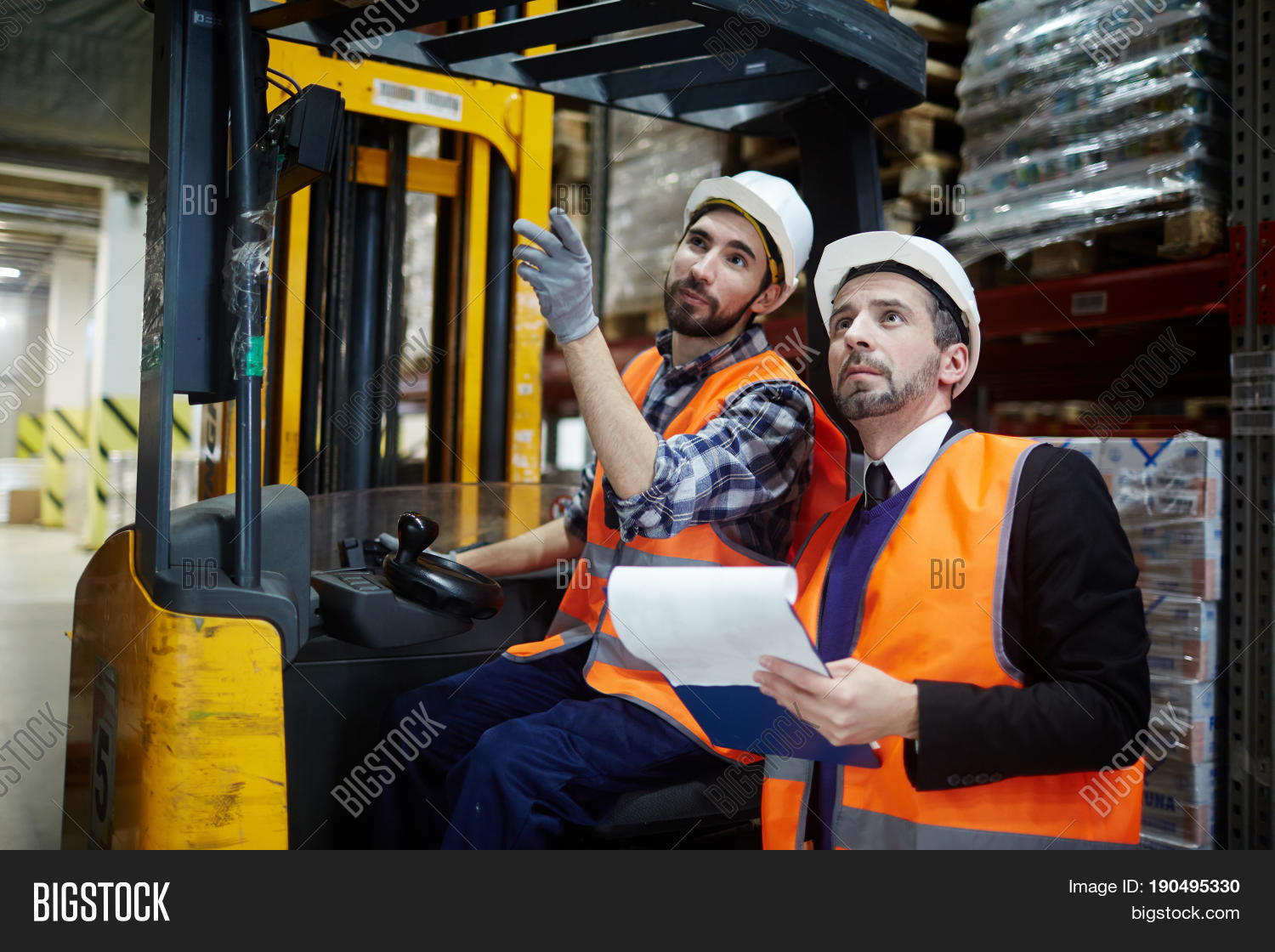 Forklift Worker Image & Photo (Free Trial) | Bigstock