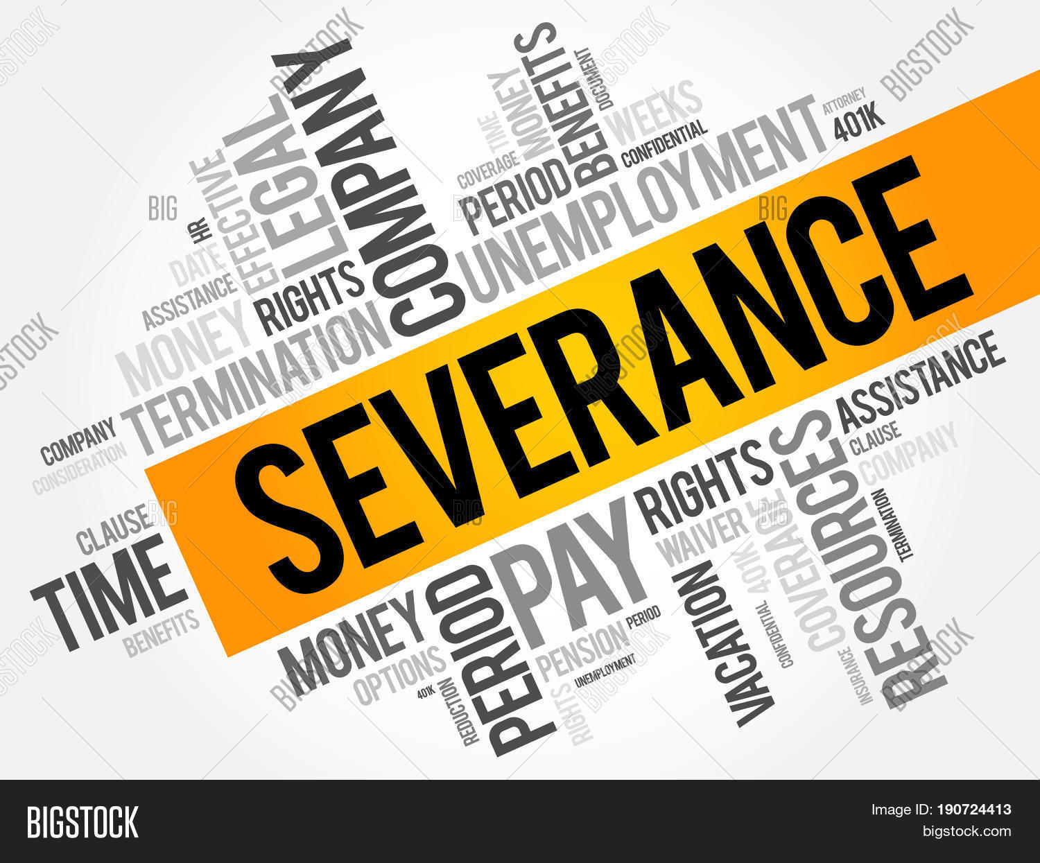 Severance Word Cloud Image & Photo (Free Trial) | Bigstock