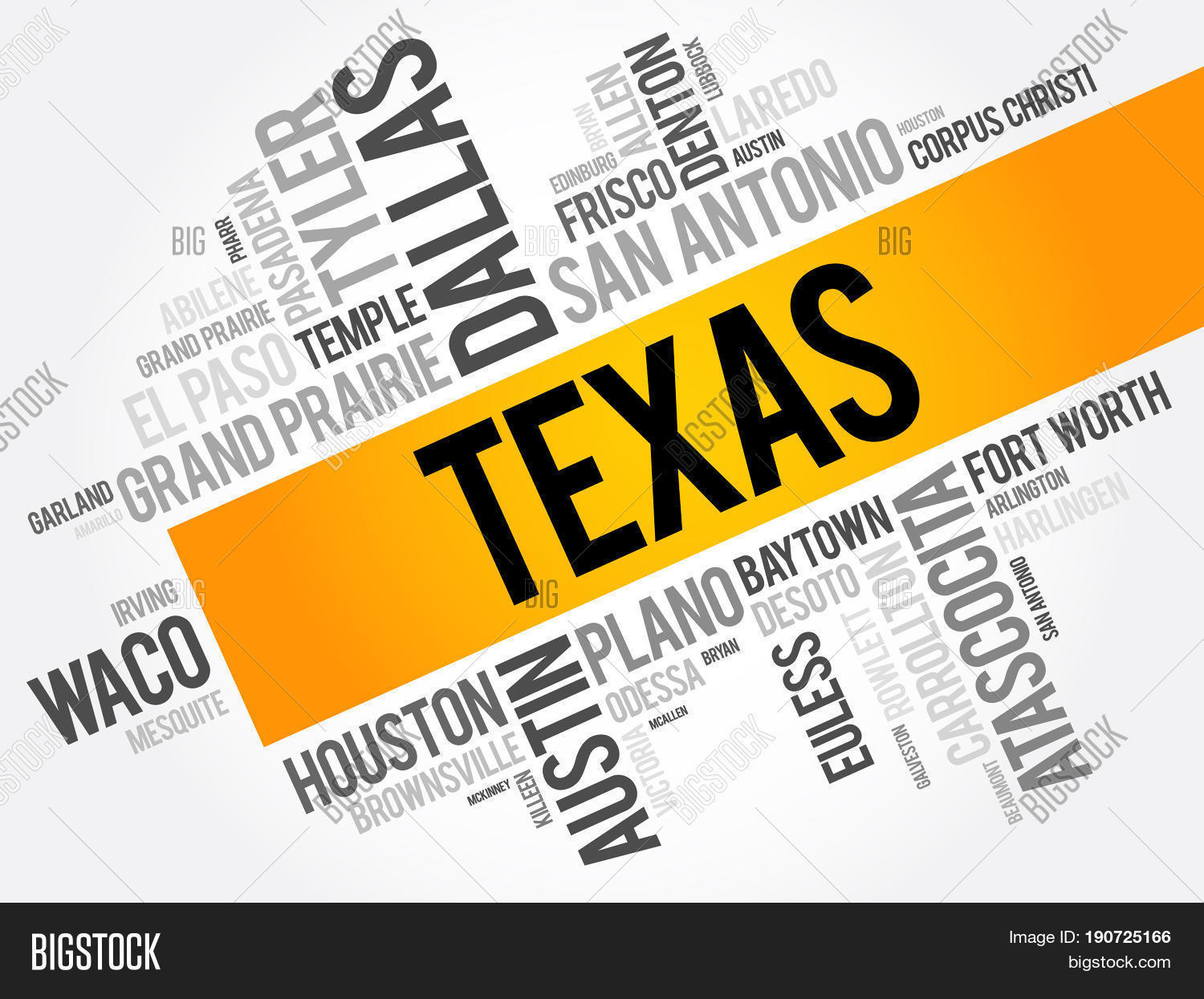 List Cities Texas Usa Image & Photo (Free Trial) | Bigstock