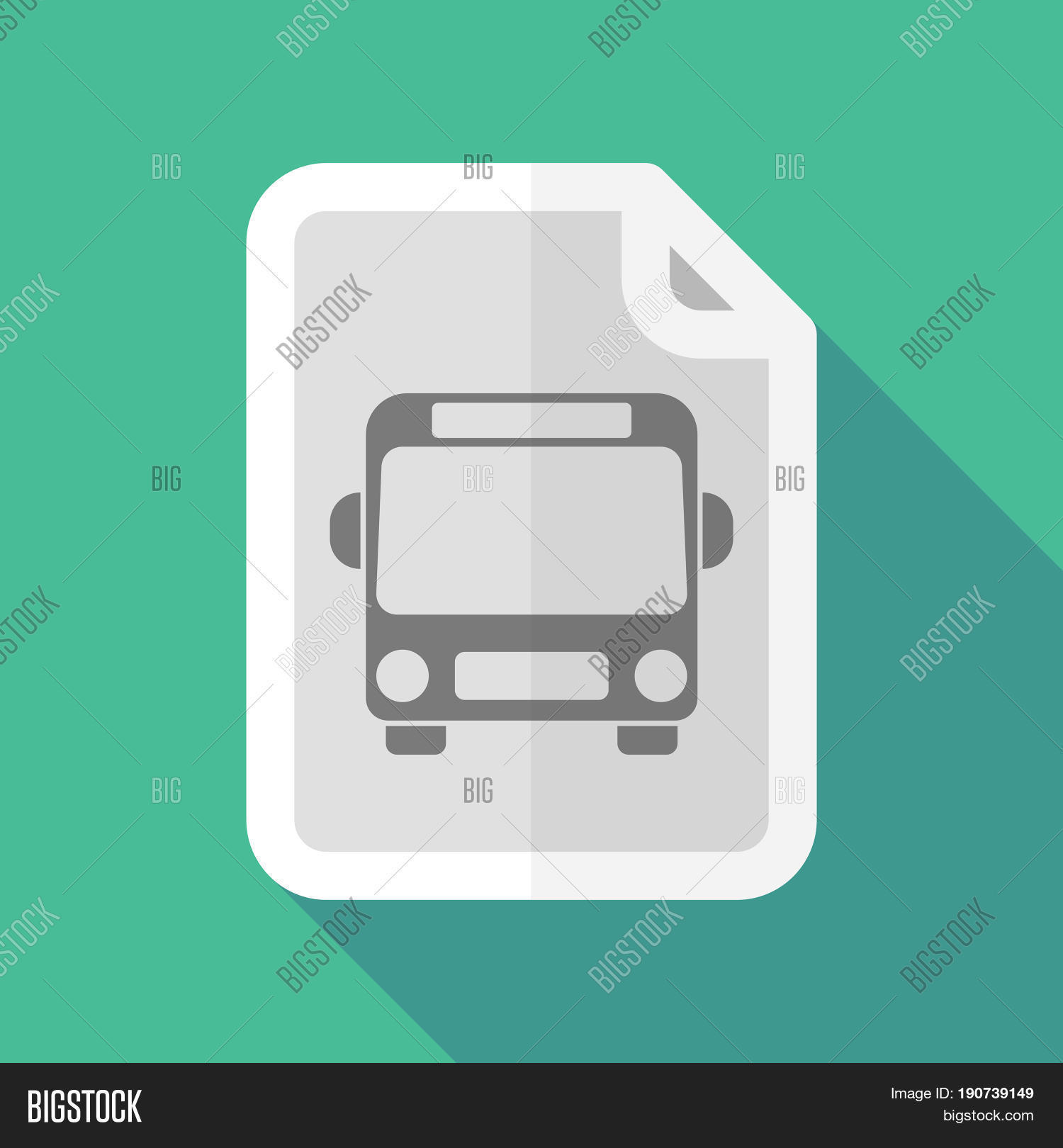 Long Shadow Document Vector & Photo (Free Trial) | Bigstock