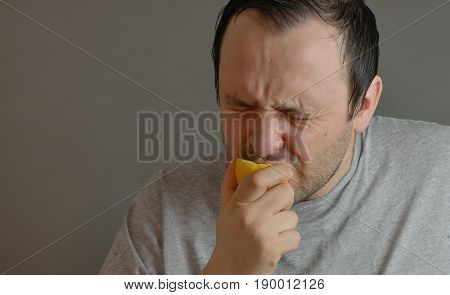 Man Eating Lemon Image & Photo (Free Trial) | Bigstock