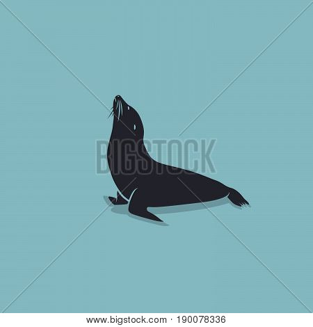 Sea Lion Symbol On Vector & Photo (Free Trial) | Bigstock