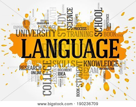 Language Word Cloud Image & Photo (Free Trial) | Bigstock