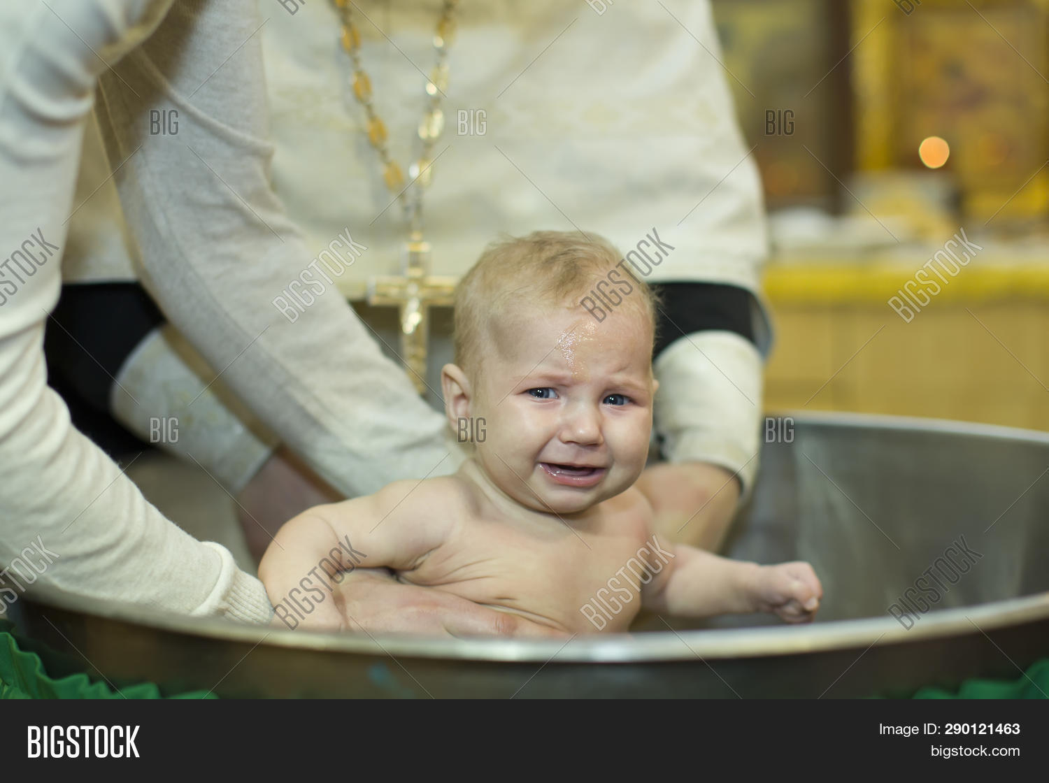Priest Pours Water On Image & Photo (Free Trial) | Bigstock