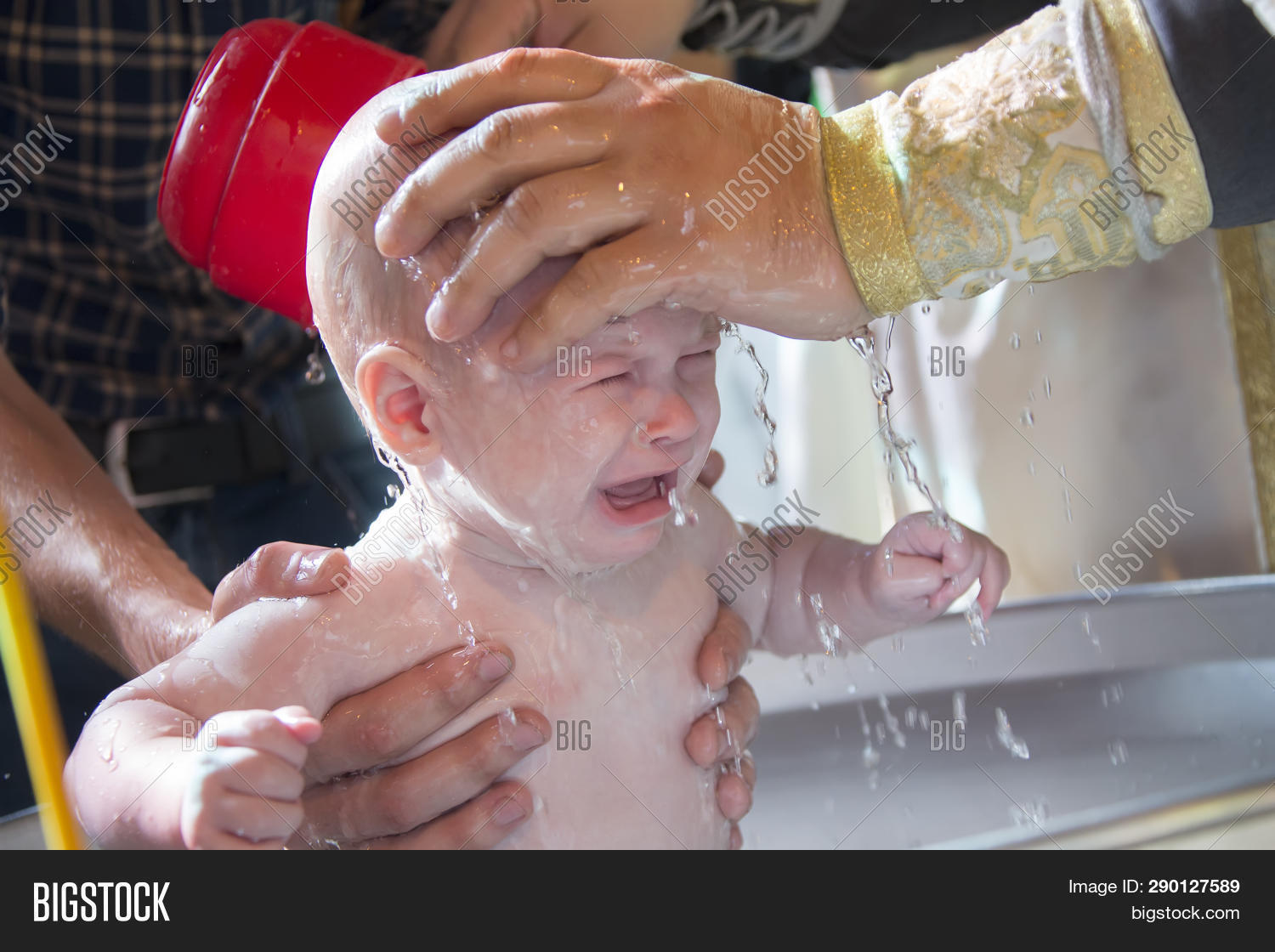 Priest Pours Water On Image & Photo (Free Trial) | Bigstock