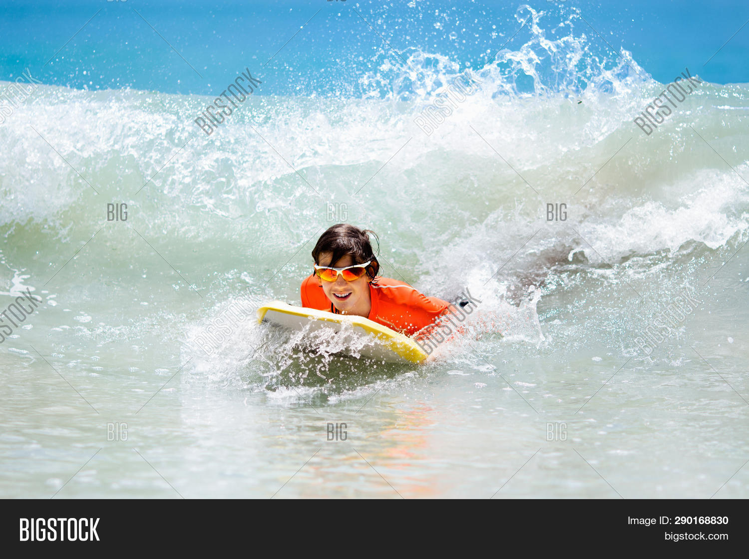 Child Surfing On Image & Photo (Free Trial) | Bigstock