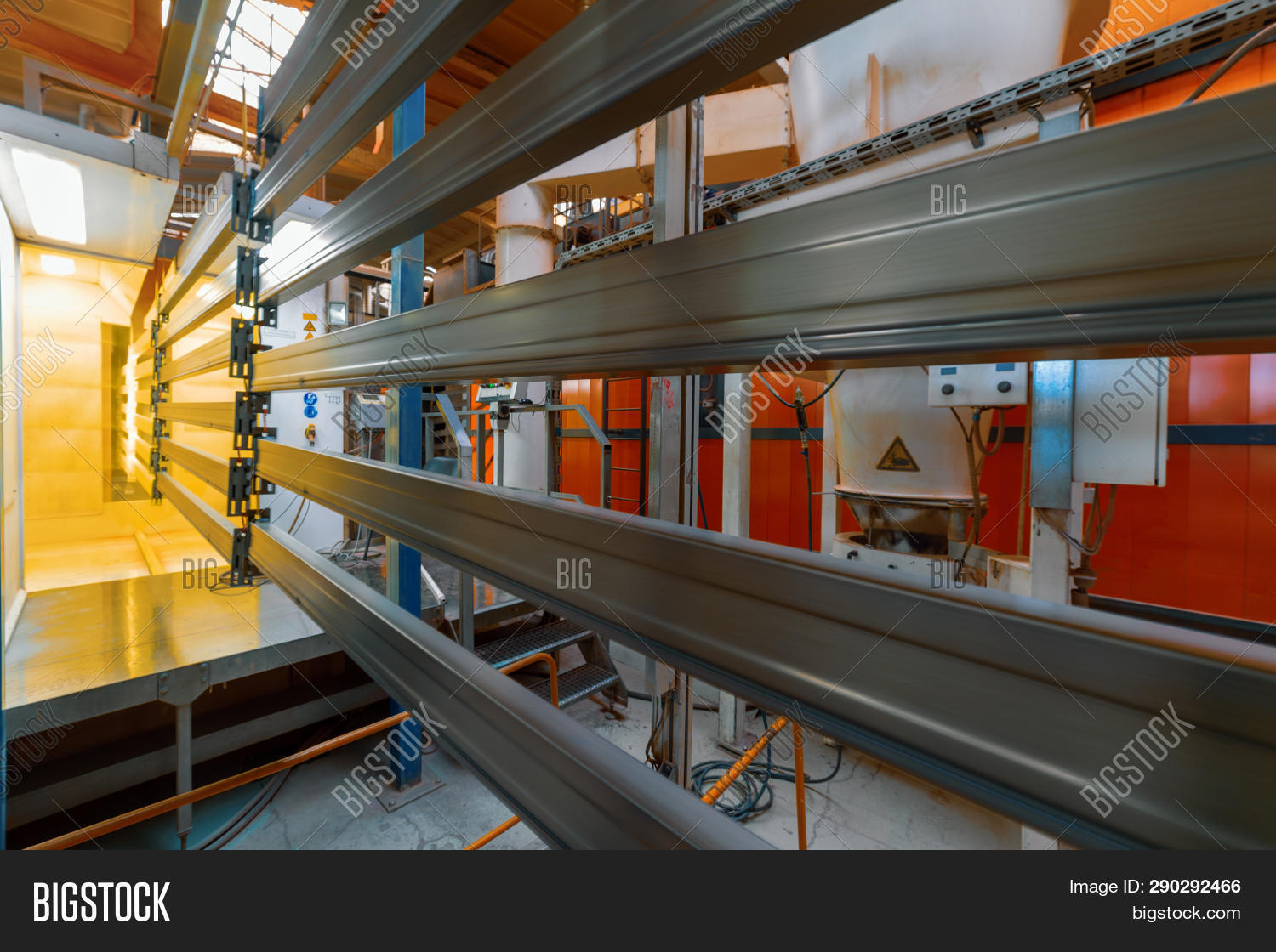 Powder Coating Line. Image & Photo (Free Trial) | Bigstock