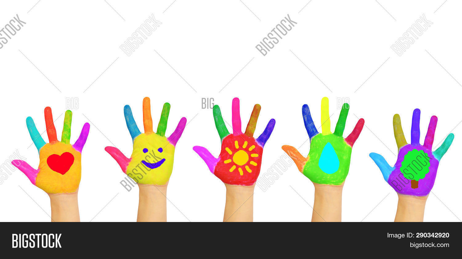 Colorful Kid's Hands Image & Photo (Free Trial) | Bigstock