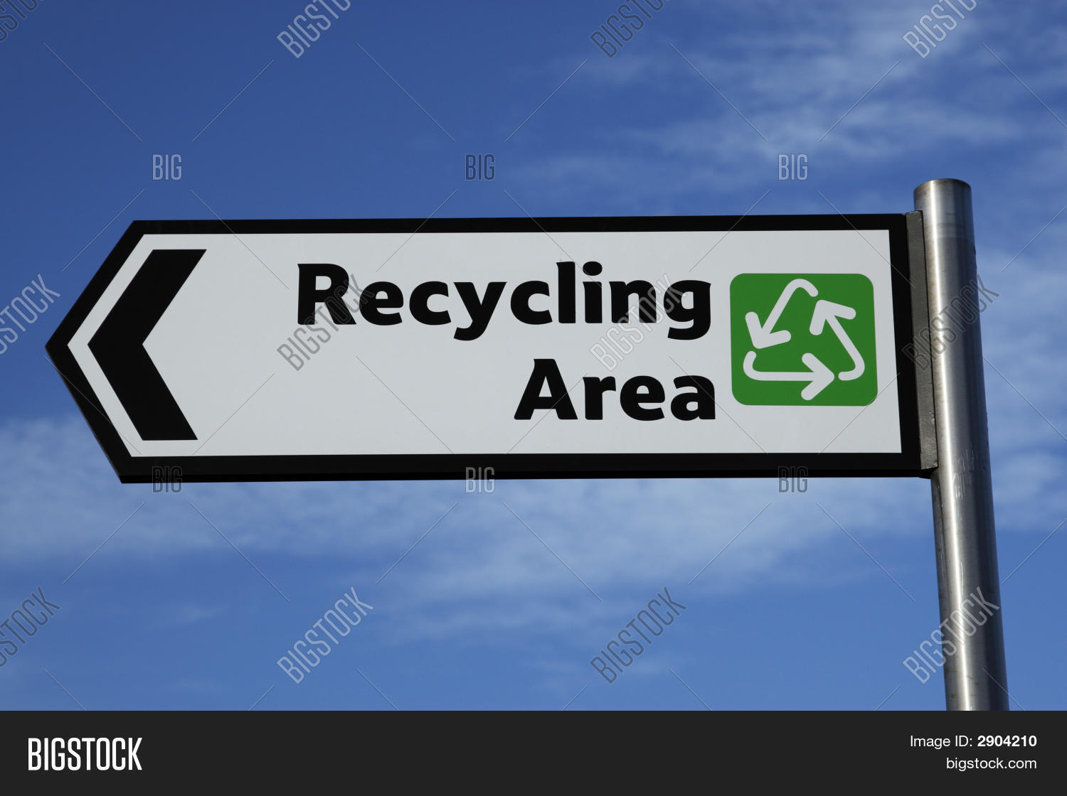 Recycling Area Sign Image & Photo (Free Trial) | Bigstock