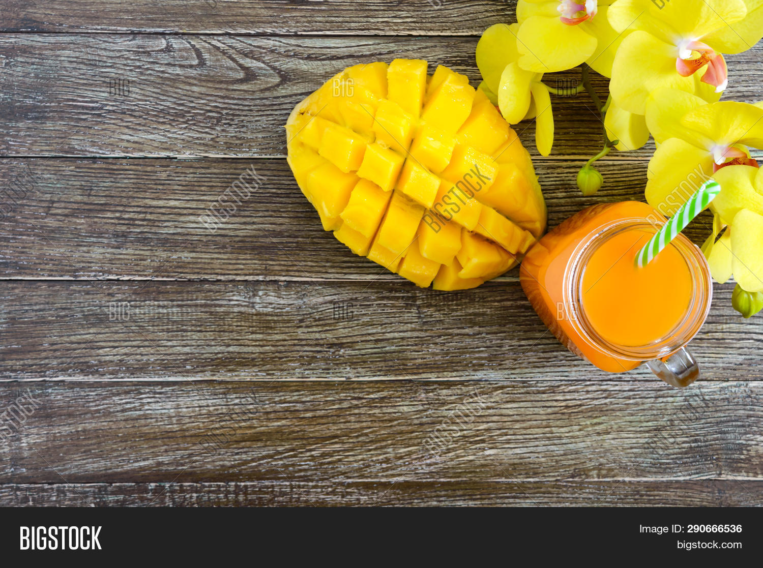 Mango Smoothie Glass Image & Photo (Free Trial) | Bigstock