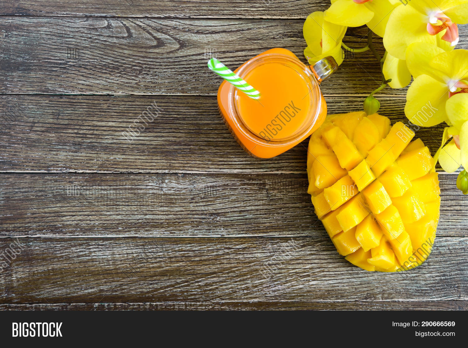 Mango Smoothie Glass Image & Photo (Free Trial) | Bigstock