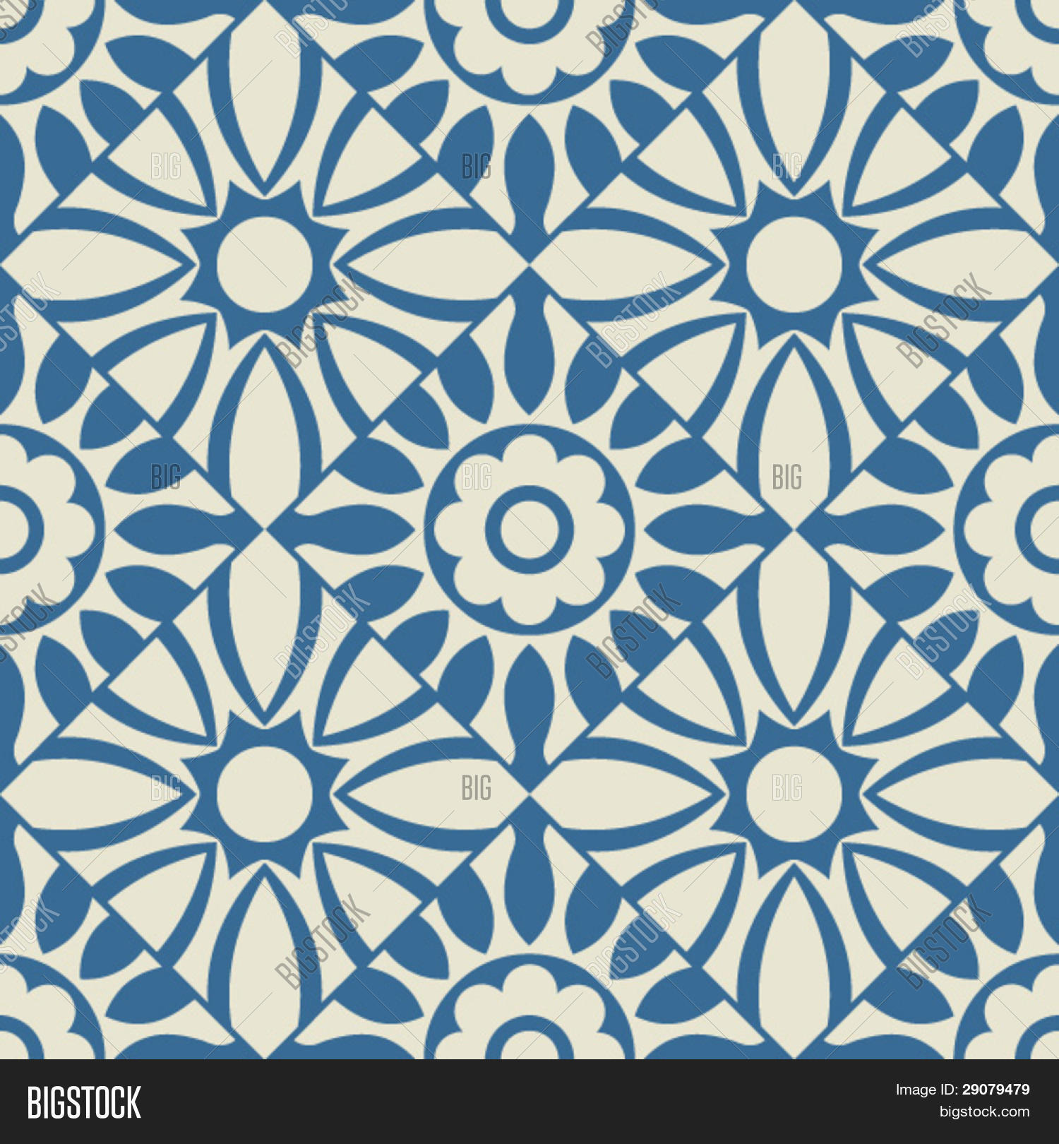 Repeating Blue Vector & Photo (Free Trial) | Bigstock