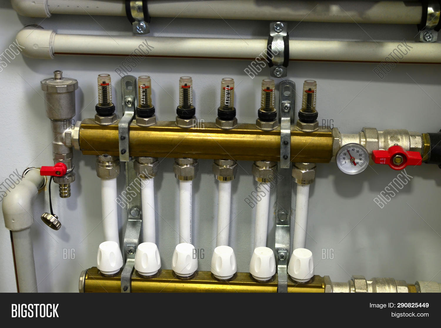 Heating Pipes System Image & Photo (Free Trial) | Bigstock