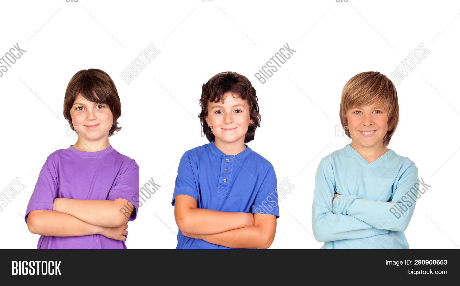 Thre Kids Looking Image & Photo (Free Trial) | Bigstock