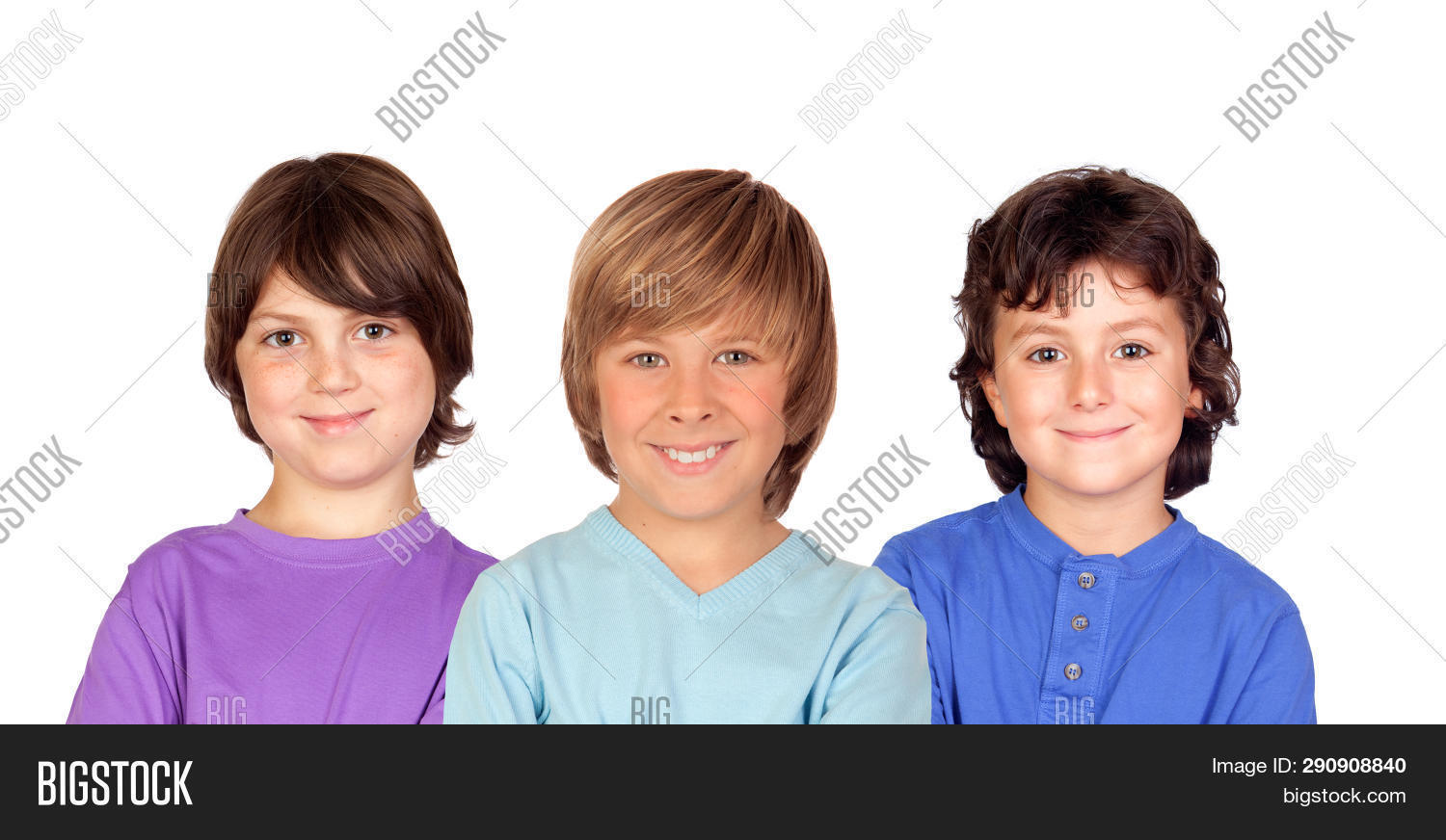 Thre Kids Looking Image & Photo (Free Trial) | Bigstock