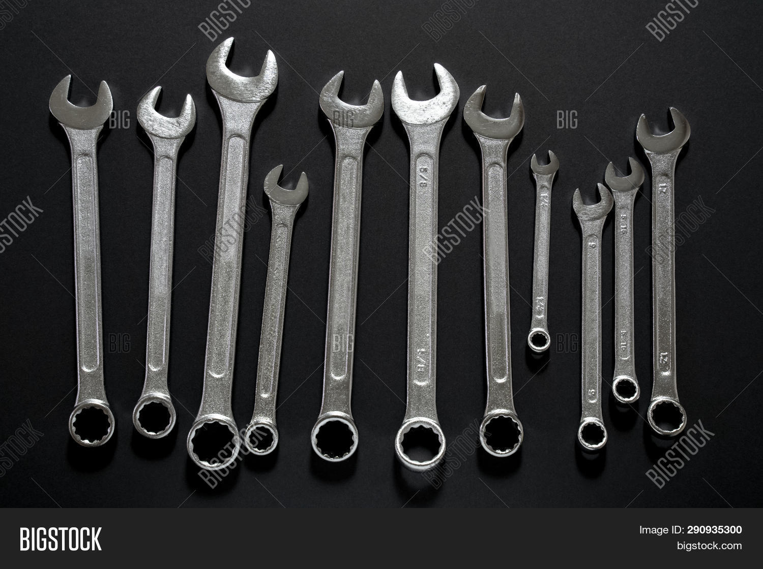 Spanner Set. Silver Image & Photo (Free Trial) | Bigstock