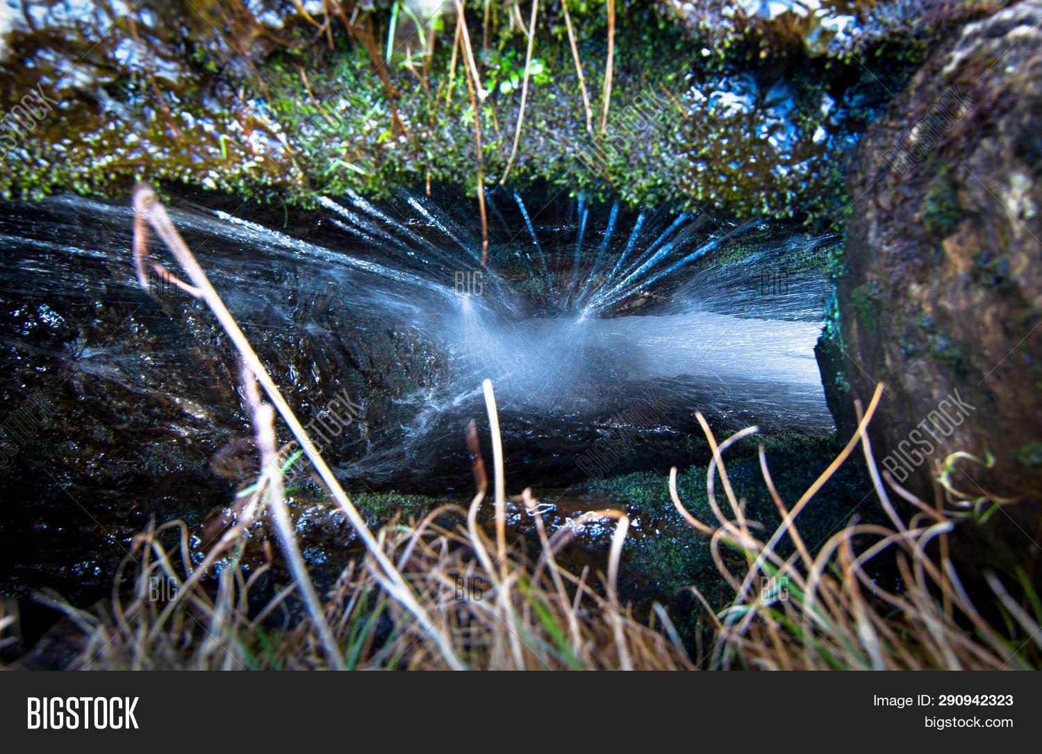 Water Falls Into Deep Image & Photo (Free Trial) | Bigstock