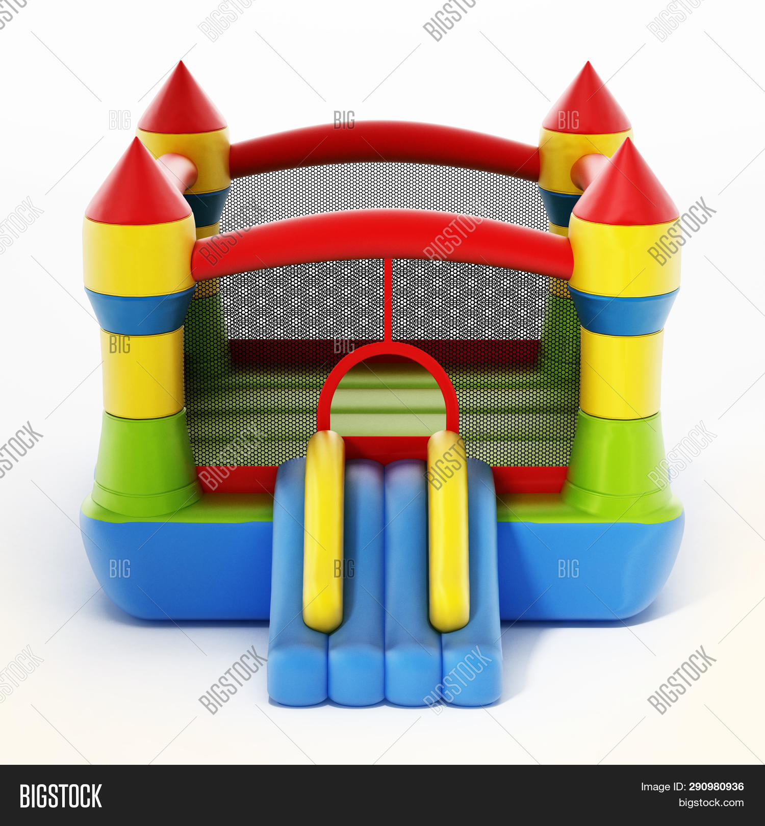 Bounce House Isolated Image & Photo (Free Trial) | Bigstock