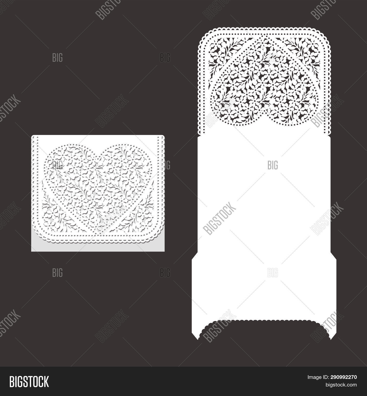 Laser Cut Envelope Vector & Photo (Free Trial) | Bigstock