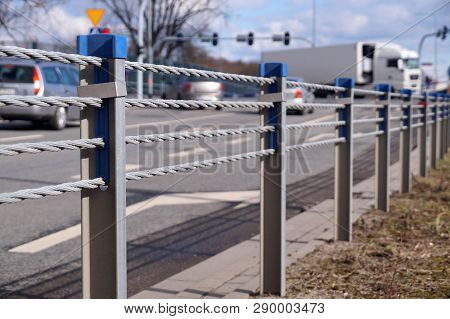 Cable Barrier, Called Image & Photo (Free Trial) | Bigstock